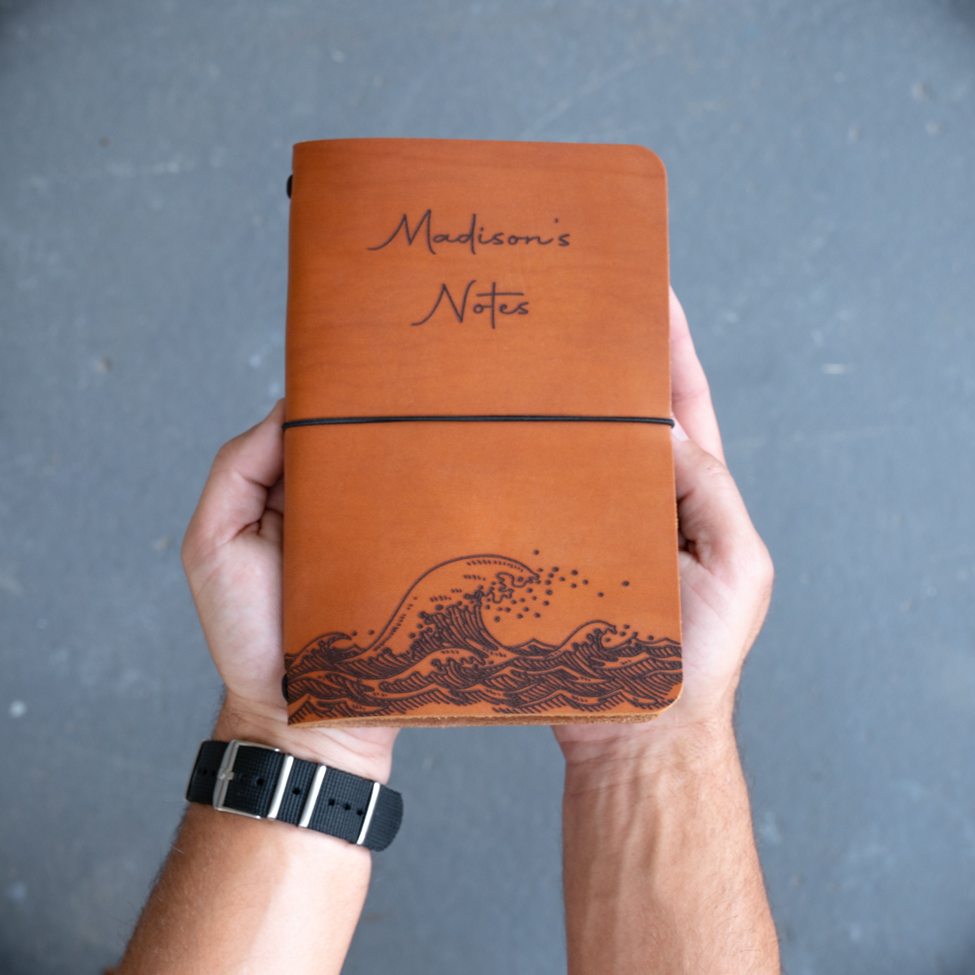 Large - Personalized Leather Journal – Iron and Grain Leather Co.