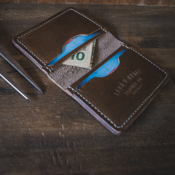 The Reagan - Leather Bifold Wallet – Iron and Grain Leather Co.